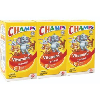 Champs Vit.C 100Mg Orange 100’S x 3pack | Shopee Malaysia