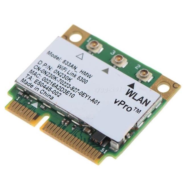 Intel WiFi Link 5300 533AN_HMW half Mini-PCI-e wireless wifi card ...