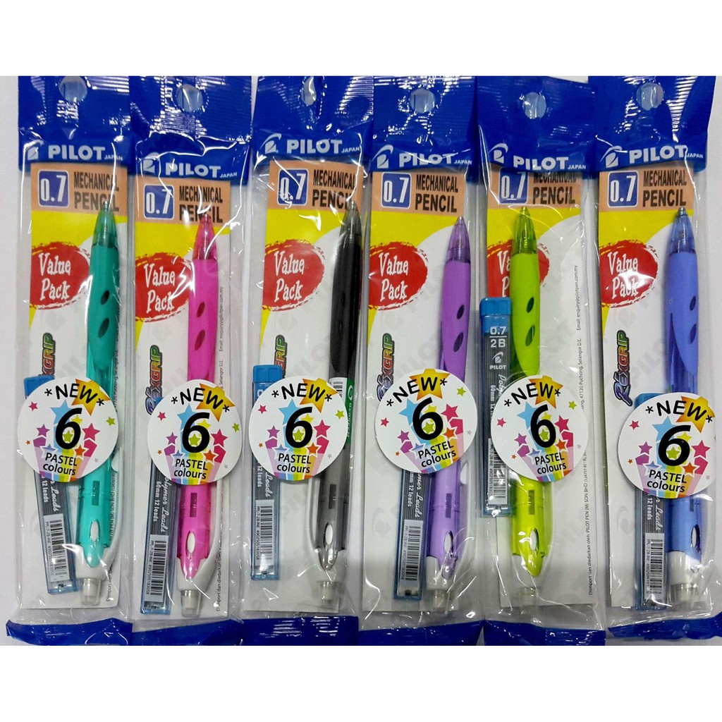 Pilot Mechanical Pencil REXGRIP Value Pack 0.7mm | Shopee Malaysia