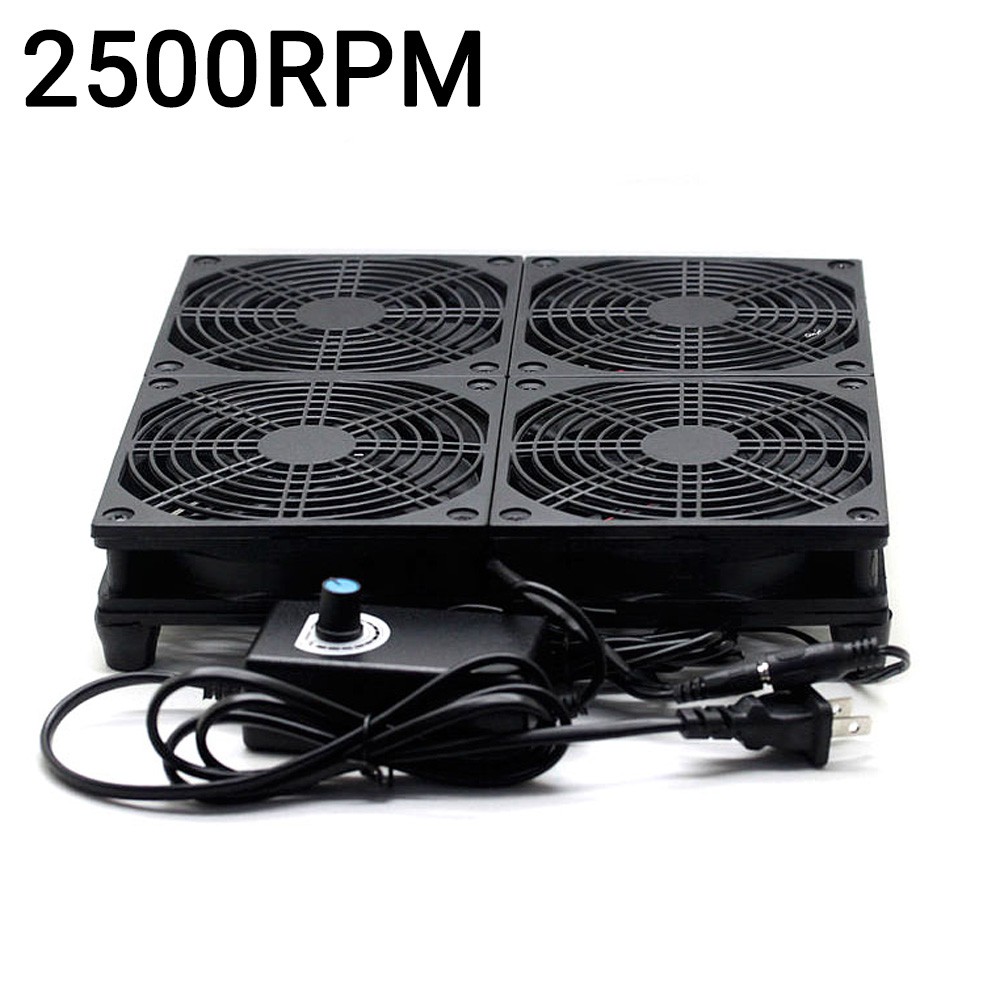 2500RPM USB Powered Cooling Modem Router TV Box 5V Dual USB Powered ...