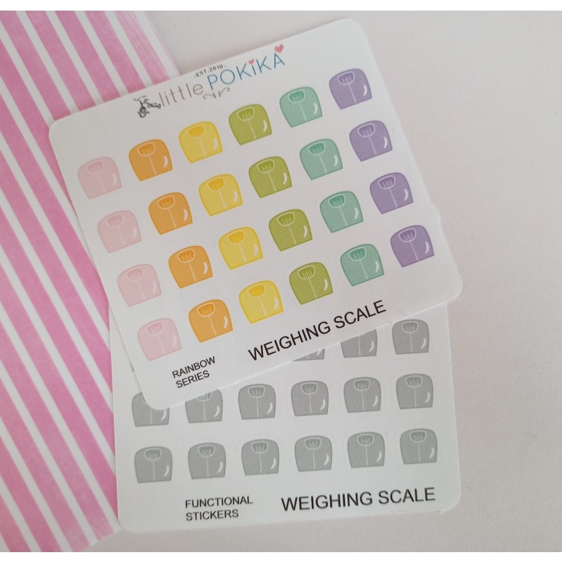 COMELS Functional Birthday Fuel Scale Stickers for Bullet Journals and ...