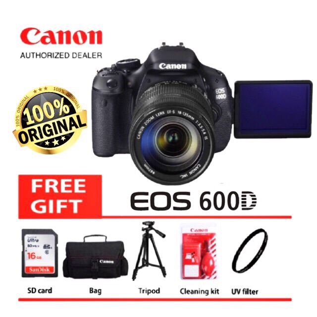 Canon EOS 600D 18-55mm IS II original 3 years warranty | Shopee Malaysia