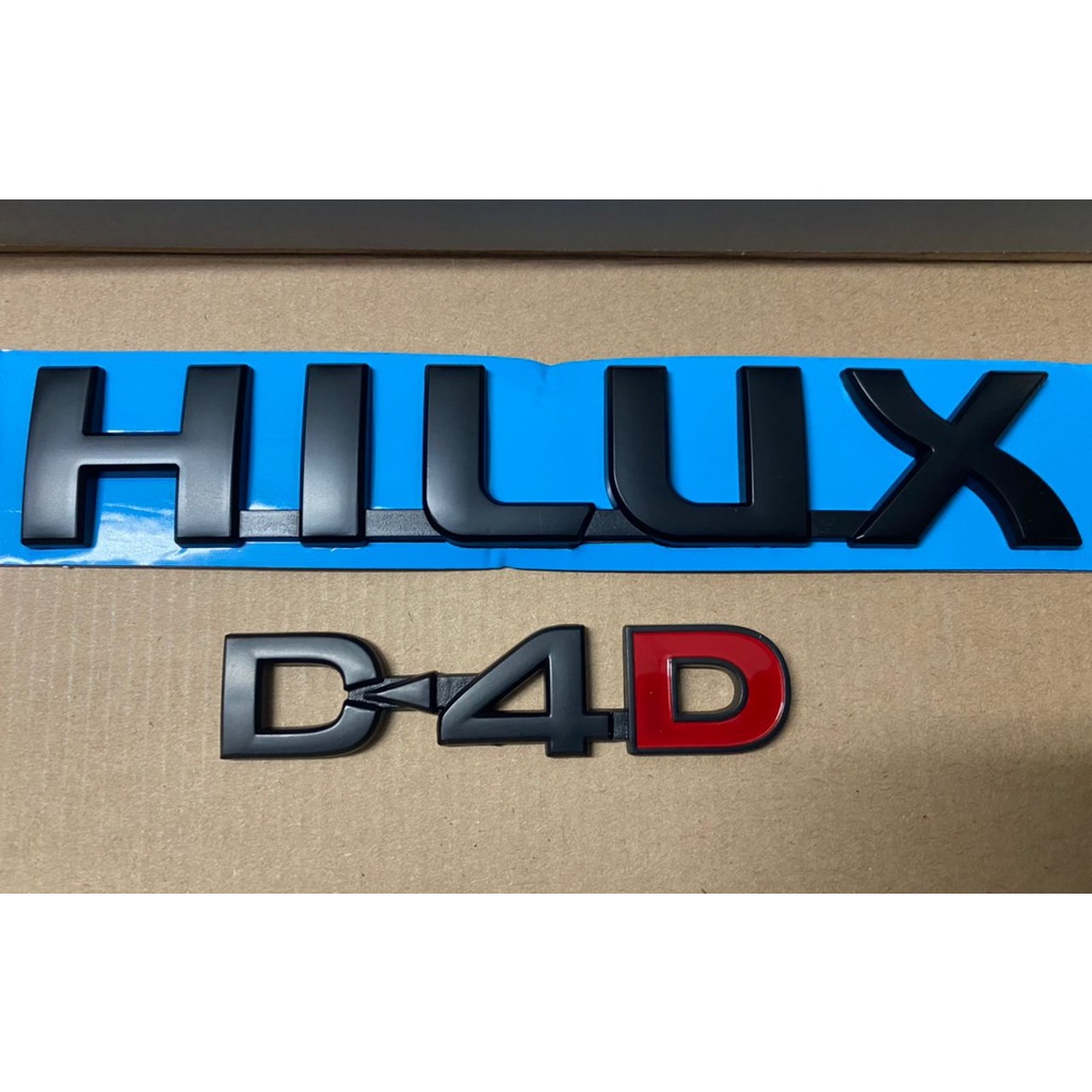 emblem 3.0 Hilux d4d Hitam Black Logo D-4d Toyota HILUX | Shopee Malaysia