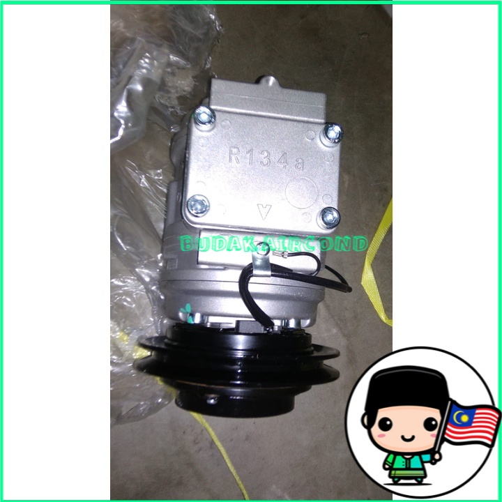 (NEW) COMPRESSOR PROTON WIRA 1.3 1.5 DENSO SYSTEM AIRCOND PUMP A/C ...