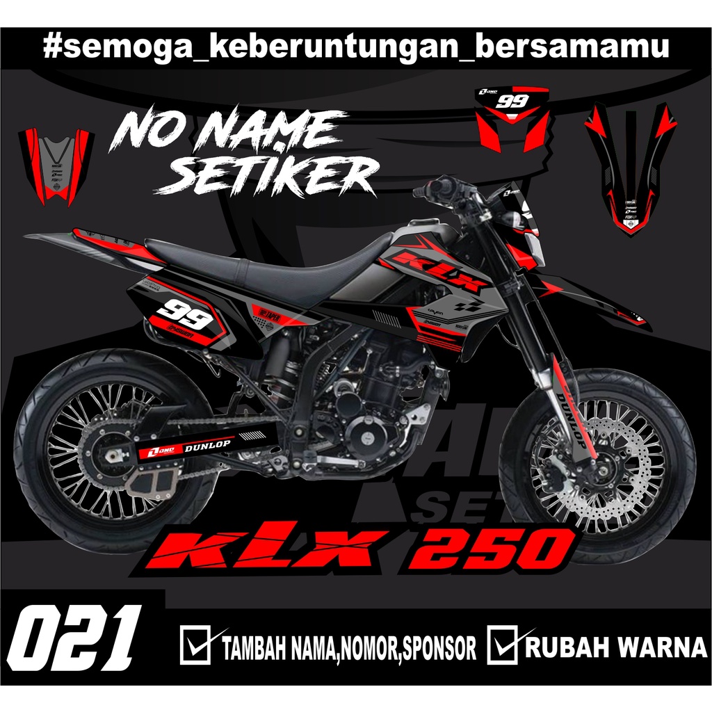 Sticker Sticker decal KLX 250- (021) Minimalist Fullbody-Dekal Sticker ...