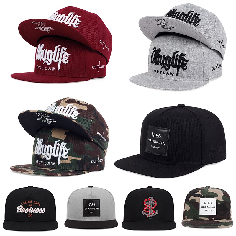 multiple styles 2PAC embroidery thug life Snapback cap Youth Hip Hop ...