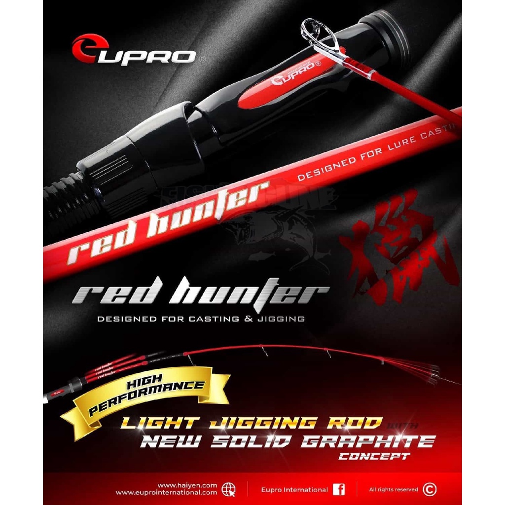 EUPRO RED HUNTER ROD #RTS601M - RTS602UL | Shopee Malaysia
