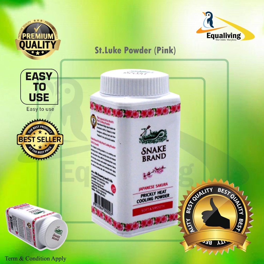 🔥Ready Stock🔥St.Luke Powder (Pink)50 G Soft & Smooth Prickly Heat ...