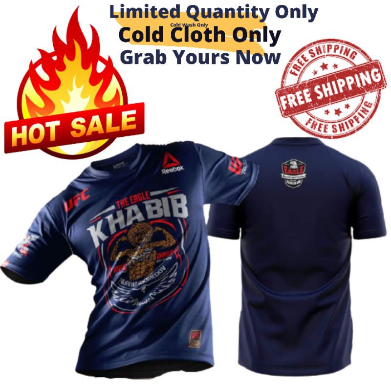 🔥READY STOCK🔥BAJU JERSI UFC KHABIB CHAMPION NAVY BLUE MICROFIBER ...