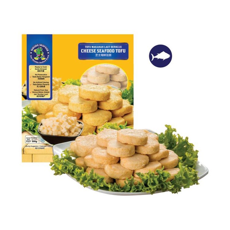 Nikudo Cheese Seafood Tofu 芝士海鲜豆腐 pack Frozen Food Seafood Nikudo ...