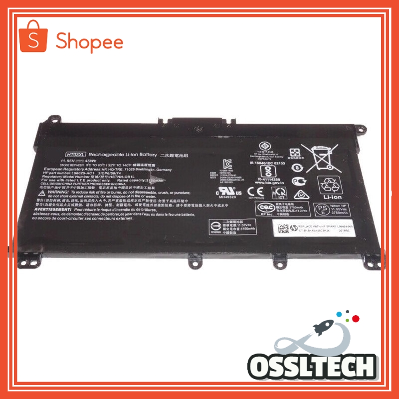 HP HT03XL 15-CK 15-DA 15-DB 15G-DR 14-CD 14s-cf 14-CE 14-CF 14-CK TPN ...