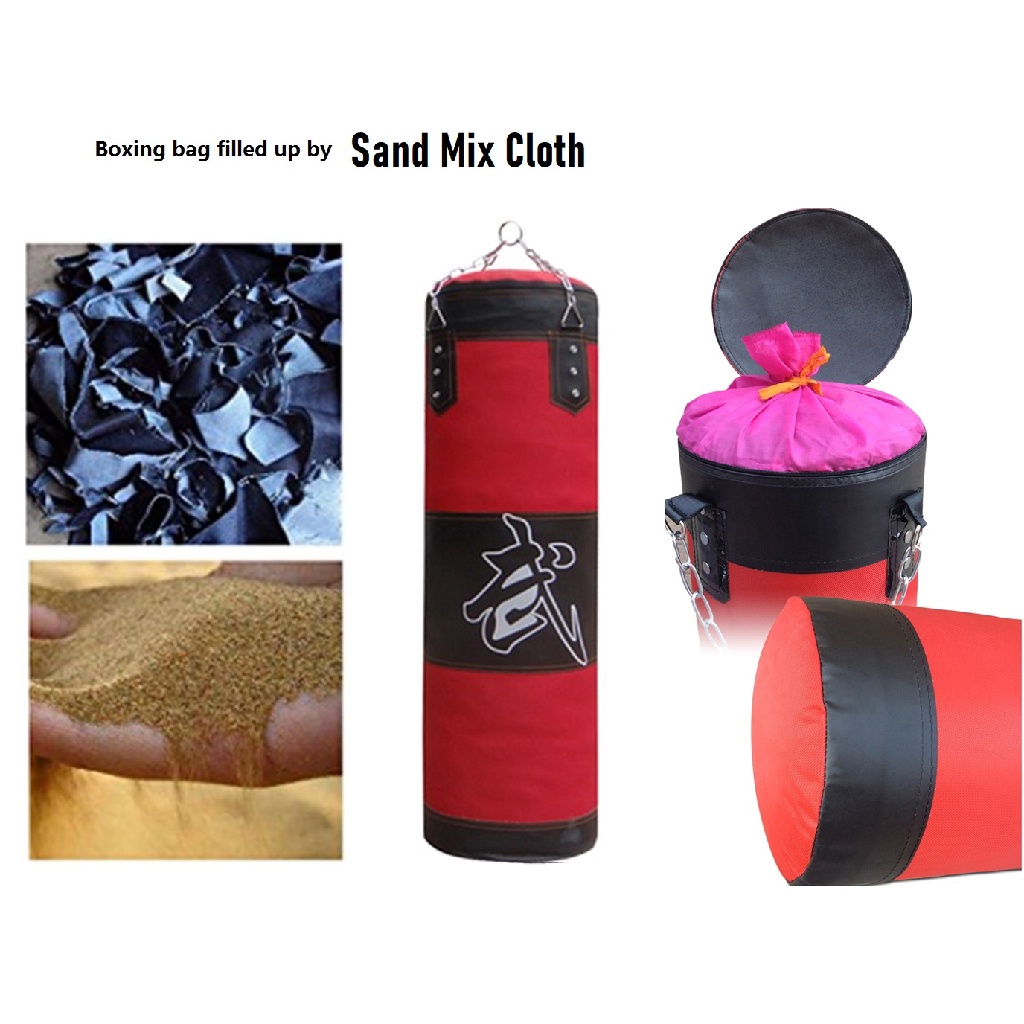 Siap Isi 60cm / 80cm Fill Filled Sand Punching Bag / Sandbag Training ...