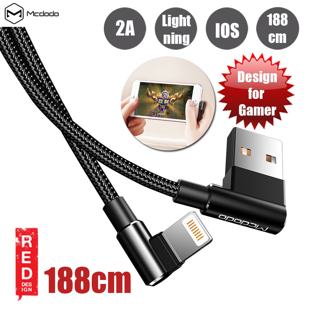 Mcdodo Reversible Design Series Nylon Braided Lightning Cable for Gamer ...