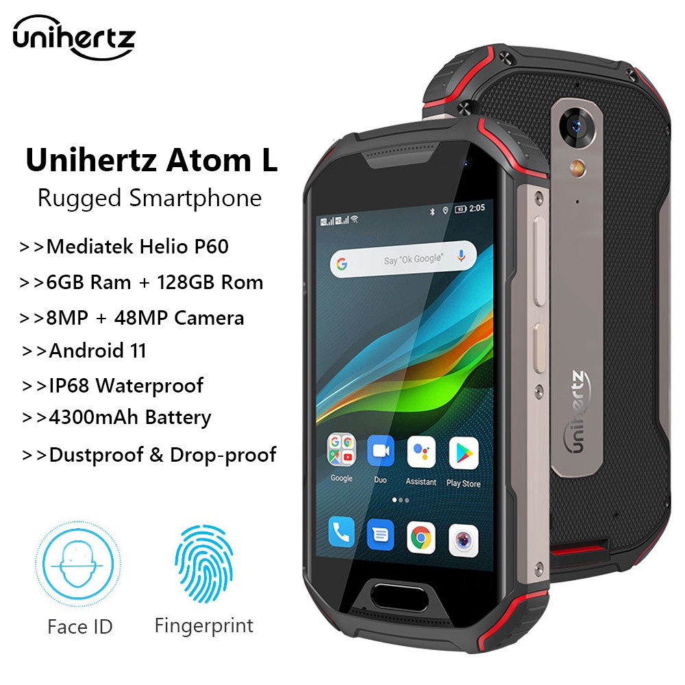 Unihertz Atom L Rugged Waterproof Unlocked 6GB 128GB Smartphone Android ...