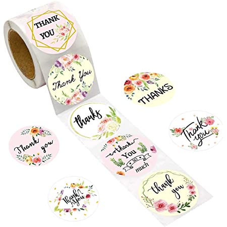 500pcs Thank You Sticker Seal Label Sticker Terima Kasih Gift Box (3 ...