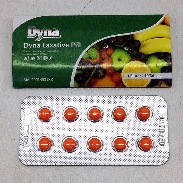 DYNA LAXATIVE PILL 1 strip (10 tablets) | Shopee Malaysia