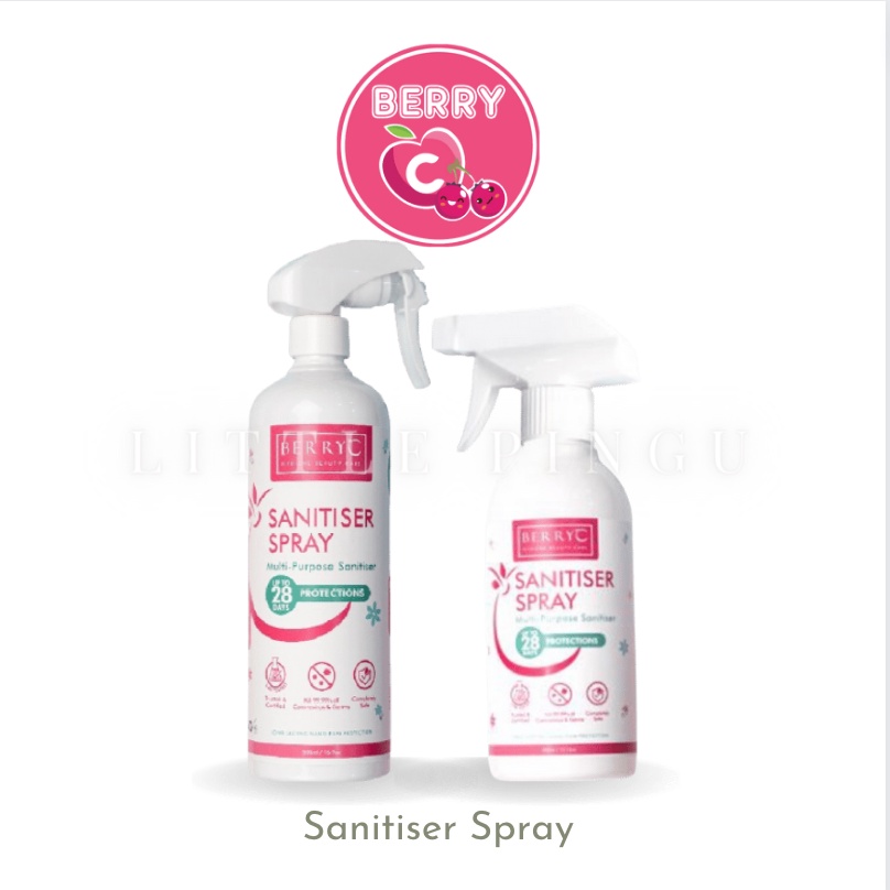 Berry C Sanitizer Spray - Alcohol-Free (300ml / 500ml) Sanitiser (exp ...