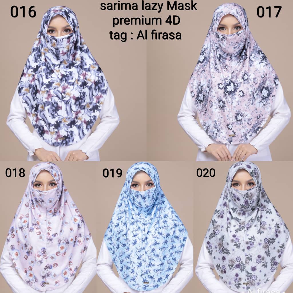 🔥Tudung Sarima Lazy With Mask🔥 | Shopee Malaysia