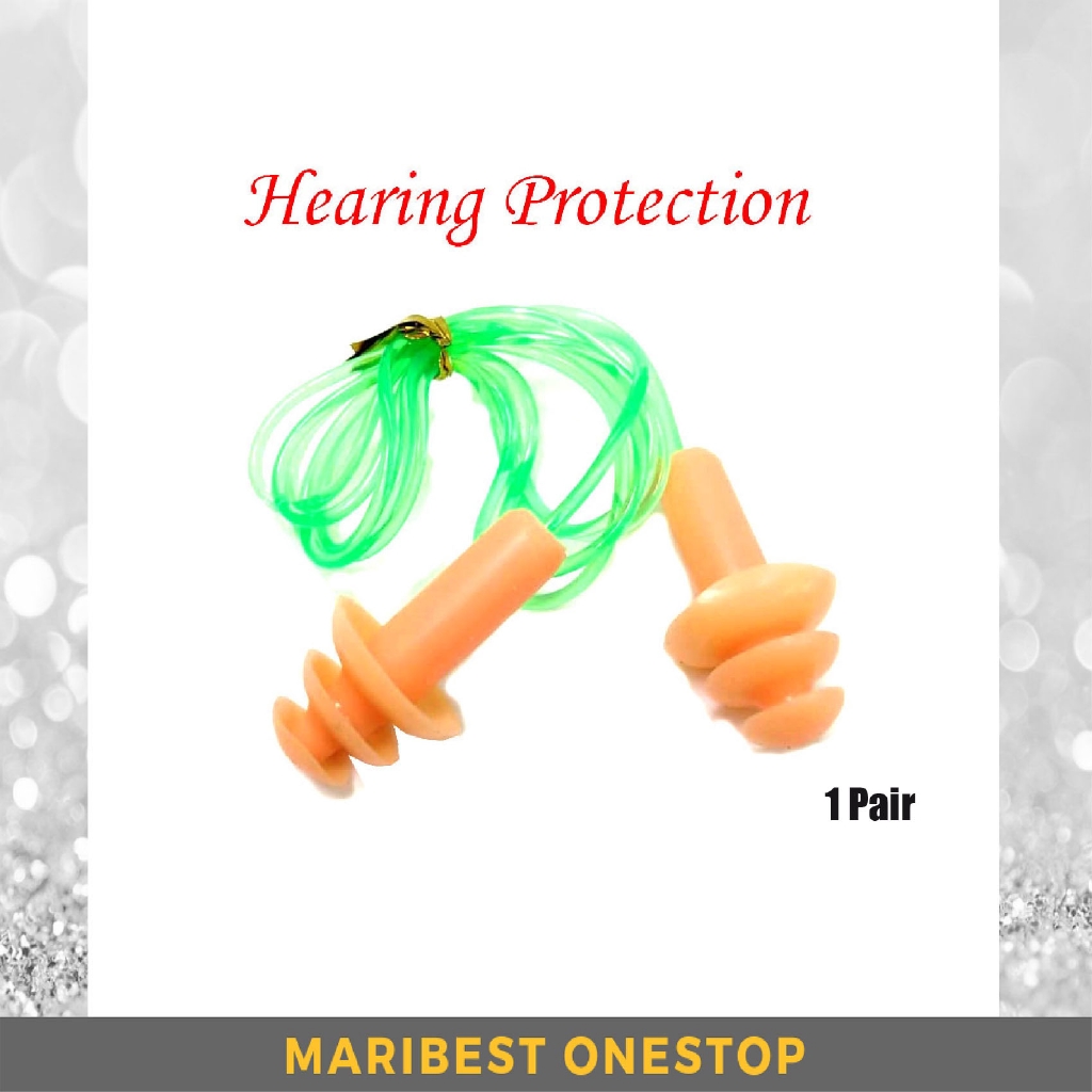 PVC Soft Rubber Corded Ear Plugs Noise Protection Safety Sleeping ...