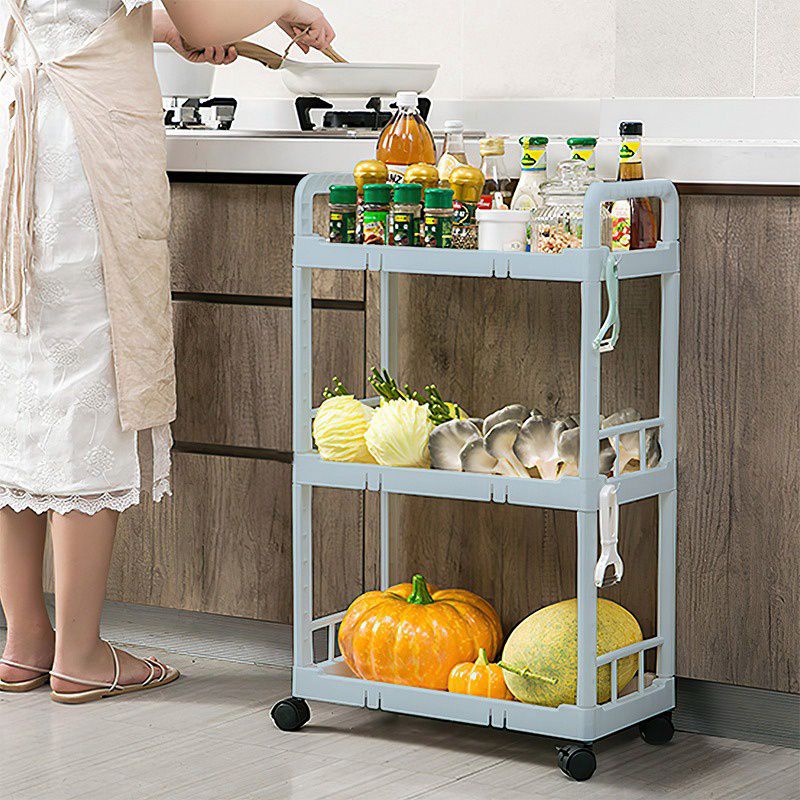Troli Rack Wheel Rack 3 Wheel Wheel Kitchen Rack Bathroom Storage Place ...
