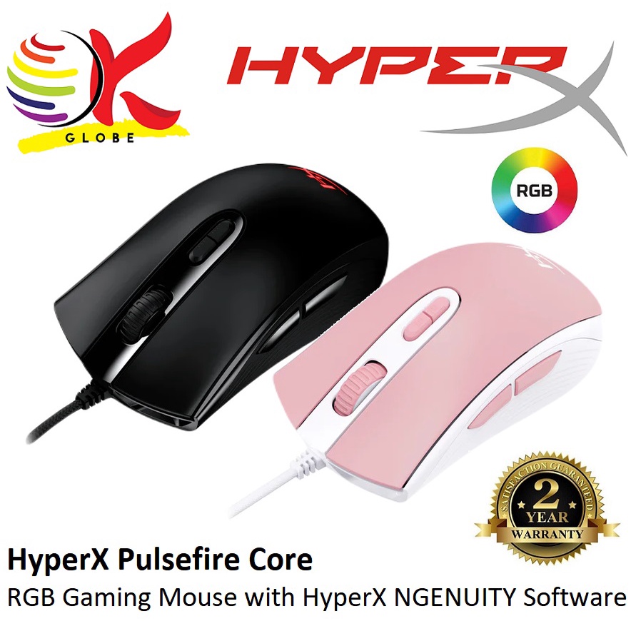 HYPER-X HYPERX PULSEFIRE CORE WIRED RGB GAMING MOUSE WITH HYPERX ...