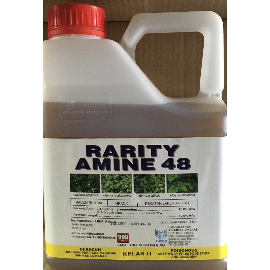 * ORIGINAL * Rarity Amine 48 4L / racun runput / ceroma & rumput kerbau ...