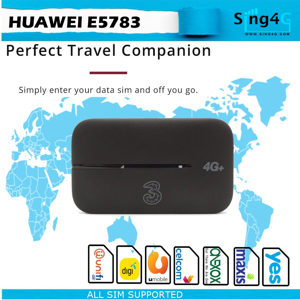 Huawei E5783 E5783B230 4G+ LTE-A 300Mbps 6hr 16 Wifi Share | Shopee ...
