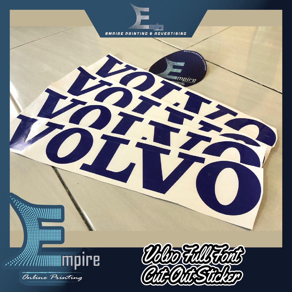 💥 NEW 💥 Volvo Full Font Cut-Out Sticker | Lori Truck | Sticker + FREE ...