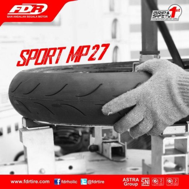 FDR tires Sport MP27 90/80-17 racing tayar (soft compound) | Shopee ...