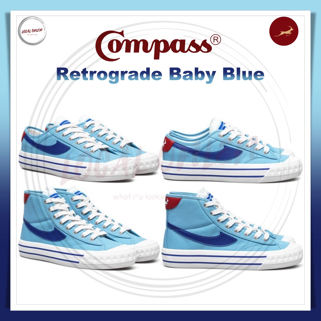 (ORIGINAL) Retro Grade Baby Blue Compass | Shopee Malaysia