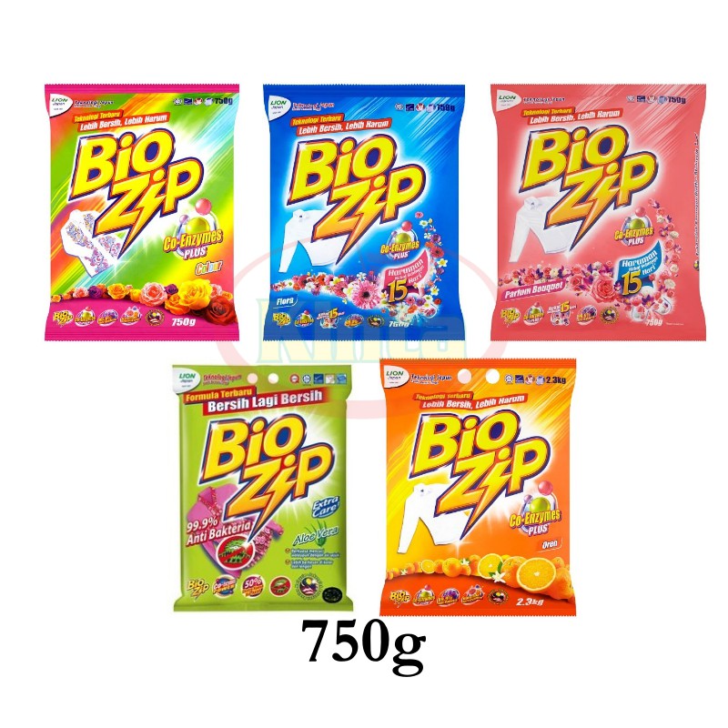 Bio Zip Powder Detergent 750g | Shopee Malaysia