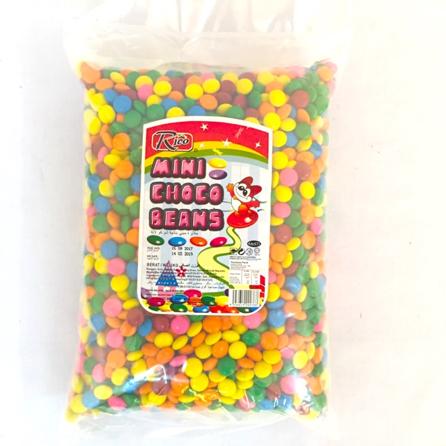 Rico 2KG Mini Choco Beans Chocolate Rainbow Ready Stock Halal 火爆零食Sweet ...