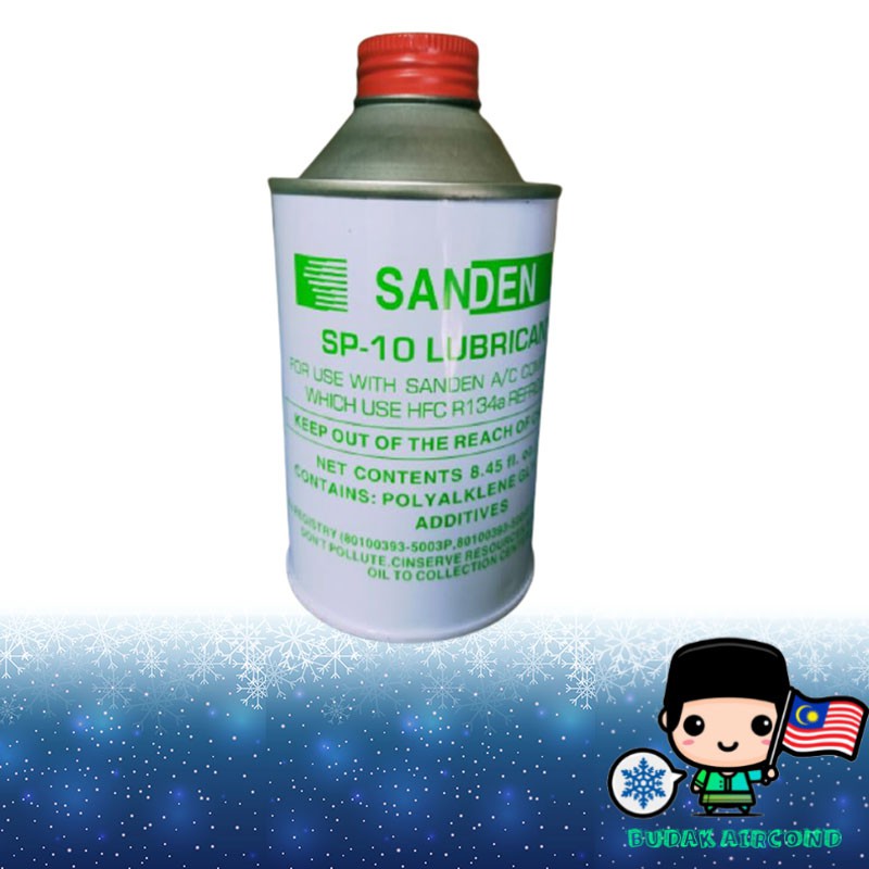 Sanden SP10 250ML R134A R134 COMPRESSOR OIL ⚠️Cant Ship To Sabah ...