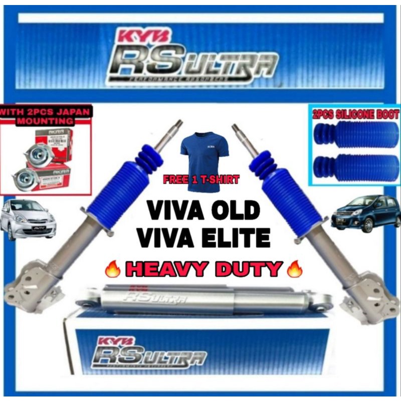 KAYABA KYB RS ULTRA PERODUA VIVA ALL ABSORBER FRONT / REAR + BOOT ...