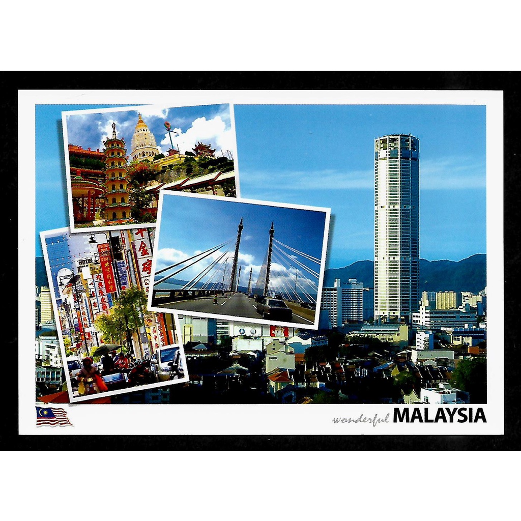 Malaysia Postcard - Penang City Multi View of Tourist Spot | Shopee ...
