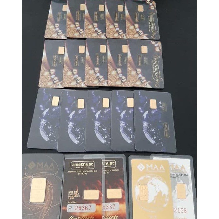 ORIGINAL - Gold Bar / Gold Coin / Dinar Emas 999 (24K) | Shopee Malaysia