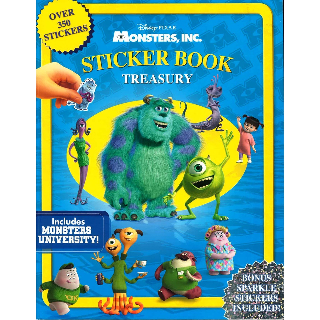(BX) Disney And Pixar Monsters Inc Sticker Book Treasury (ISBN ...