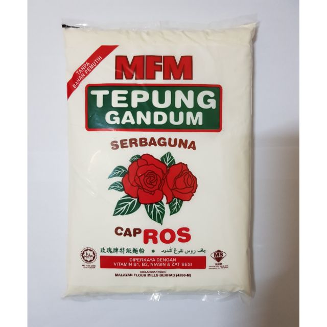 Tepung Gandum Serbaguna Cap Rose 850gm / All Purpose Wheat Flour 850gm ...