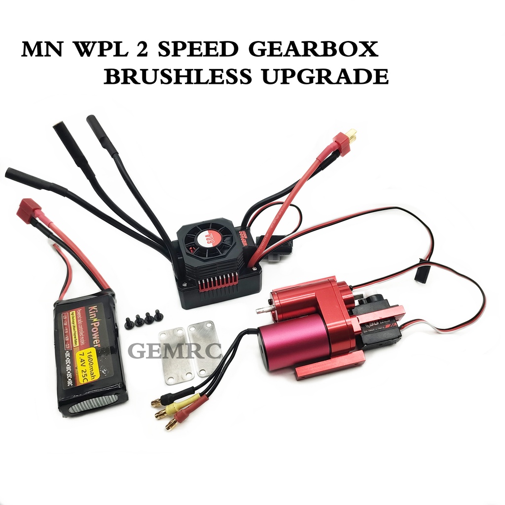 MN99S WPL C14 C24 full metal 2 speed gearbox surpass hobby 2435 ...