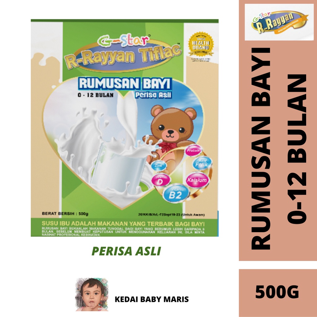 Susu Kambing R-Rayyan Tiflac Perisa Asli NewBorn Baby 0-12 bulan Rawat ...