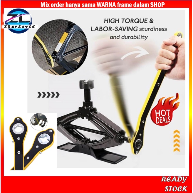 Tool Alat Pemutar Car Jack Ratchet Wrench Mudah Jek Kereta Aksesori ...