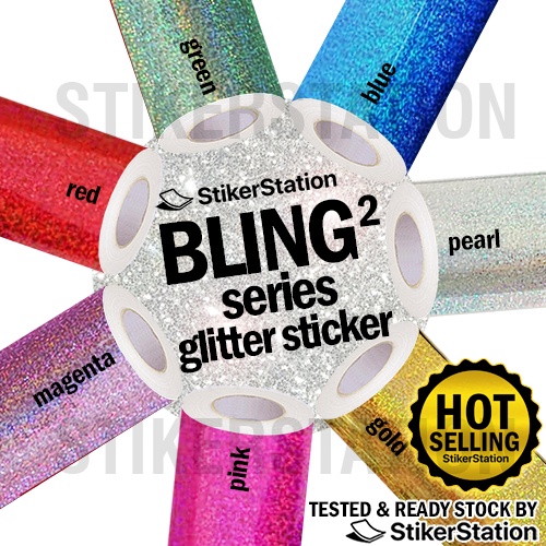 BLING STICKER - Glitter Sticker Bling Balloon Sticker Belon DIY Sticker ...