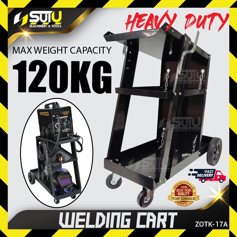 Heavy Duty 3-Tier Welding Machine Cart Trolley (Black) | Shopee Malaysia