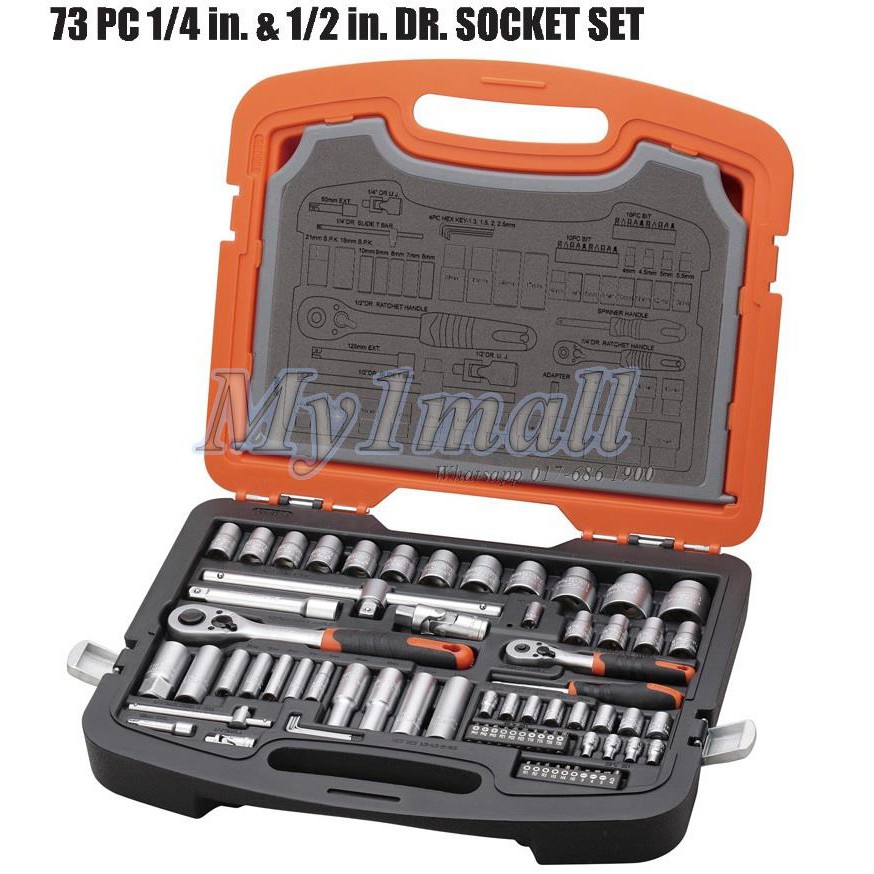 TACTIX 365055 73PCS Ratchet Socket Tool Set | Shopee Malaysia