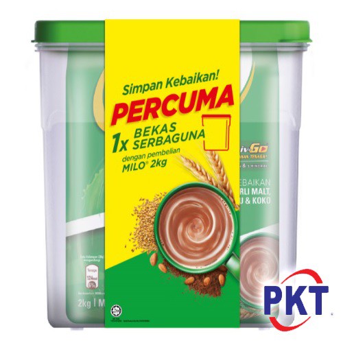 NESTLE MILO 2KG + CONTAINER | Shopee Malaysia