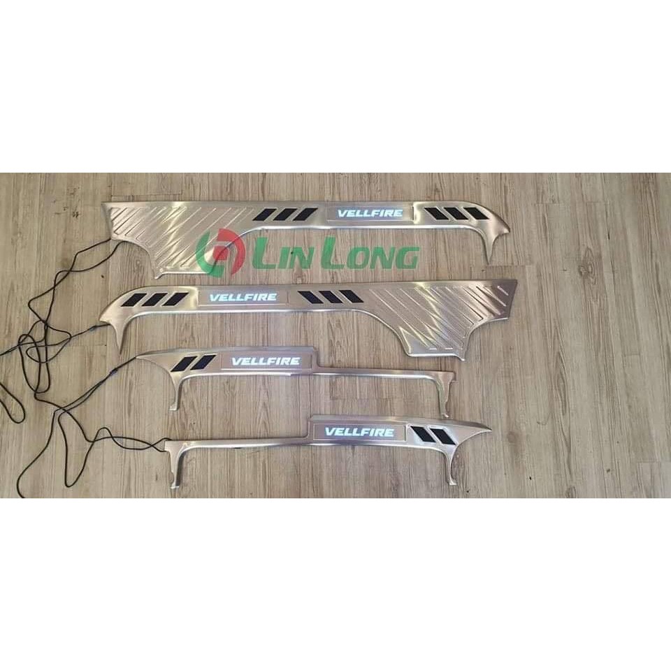Toyota Vellfire 2015 2019 Upper Plate Door Step With Led Light | Shopee ...