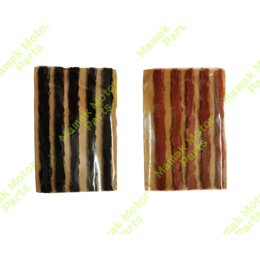 5PCS/1SET Car & Motorcycle Tyre Tubeless Seal Strip Plug Tire Puncture ...