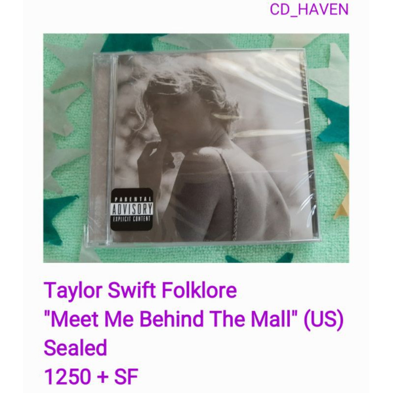 ON HAND!!! Taylor Swift Folklore Deluxe Meet Me Behind The Mall US (sealed) | Shopee Malaysia
