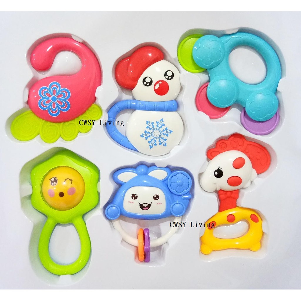 READY STOCK Rattle Set With Sound Baby Toddler Toys | Shopee Malaysia
