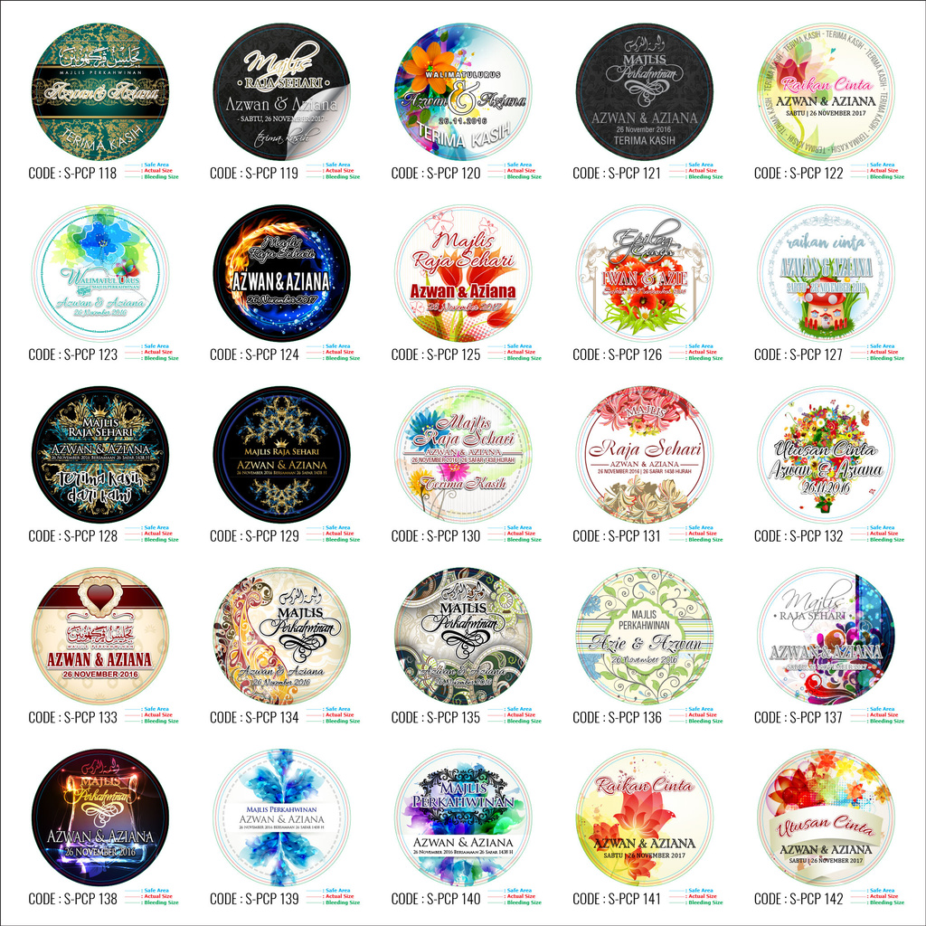 STICKER LABEL PRODUK, PACKAGING & DOORGIFT | Design ready template atau ...